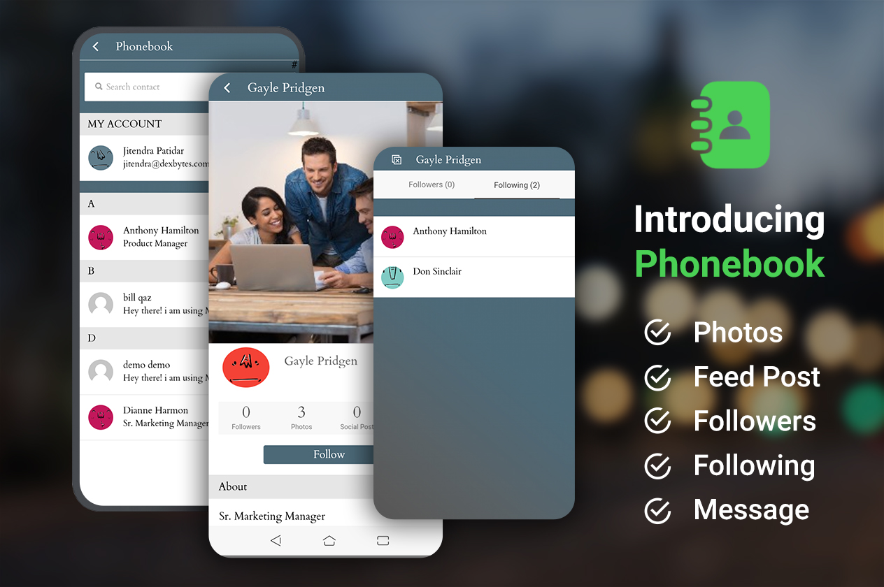 Phonebook - Siberian CMS, features and modules marketplace for app creation