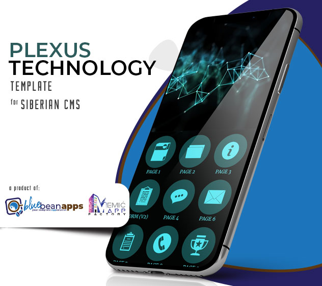 Plexus Tech Template - Siberian CMS, features and modules marketplace for app creation