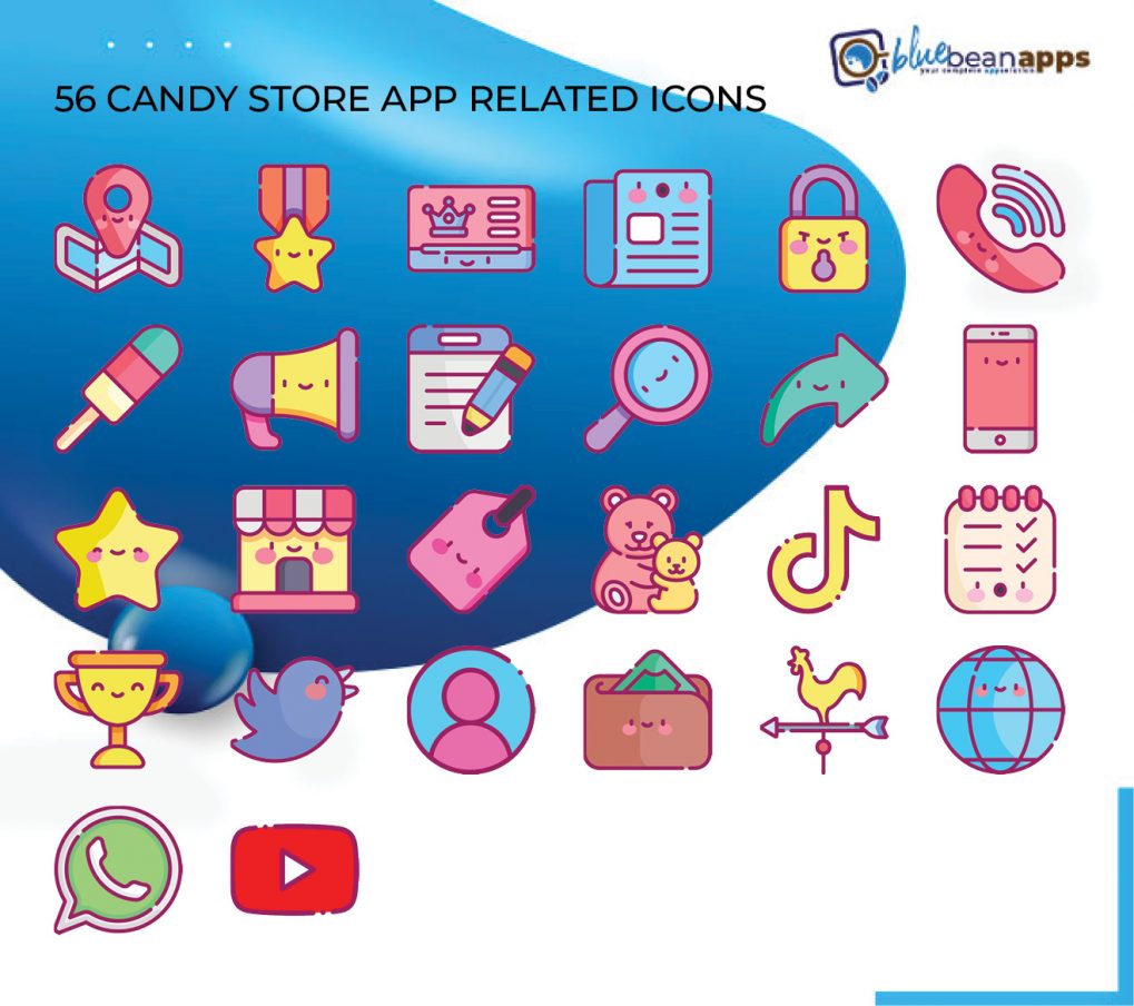 Candy Store Template with Icons - Siberian CMS, features and modules ...