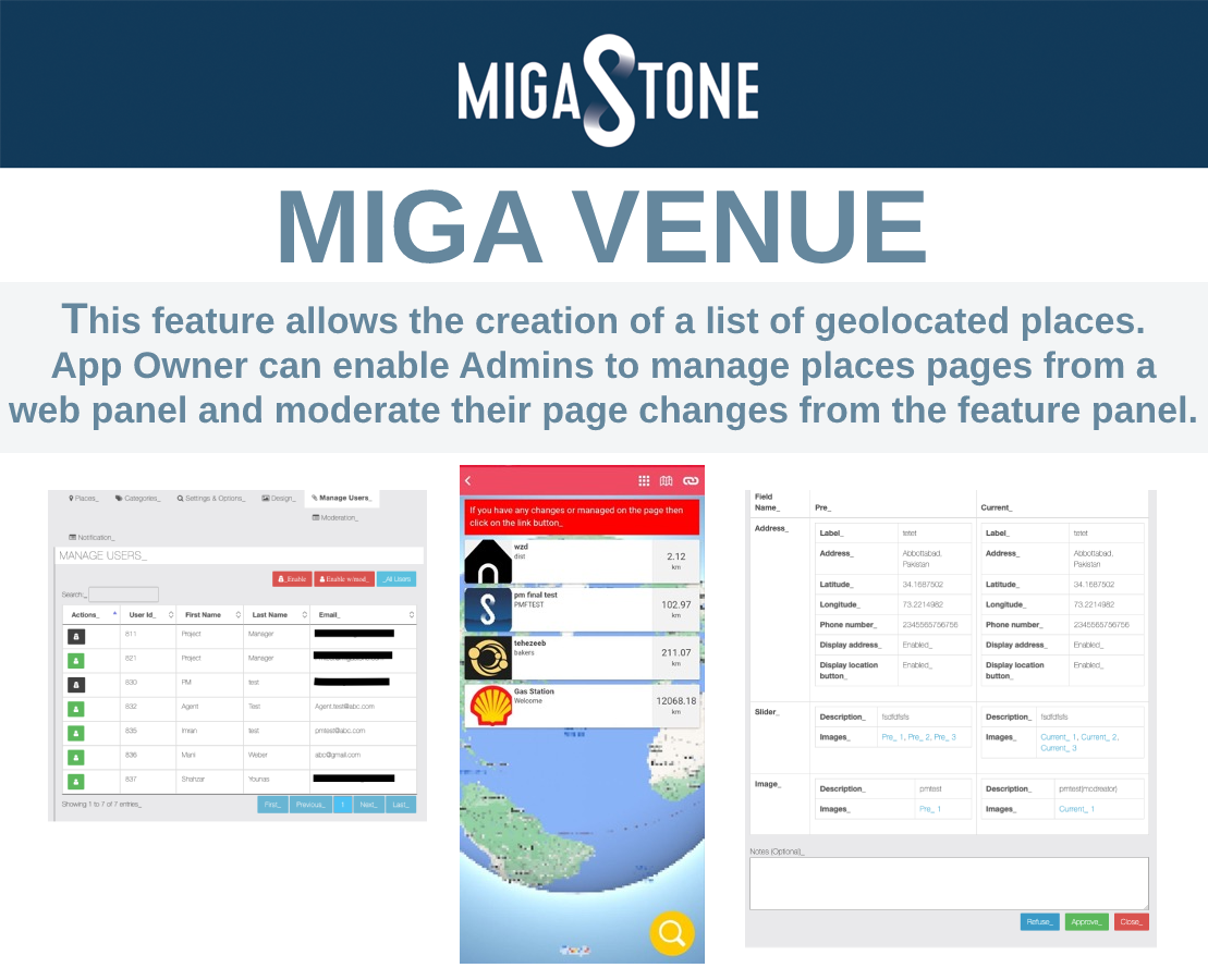 MIGA VENUE - Siberian CMS, features and modules marketplace for app ...